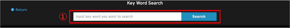 Input the keyword you want to use for a search and select Search
