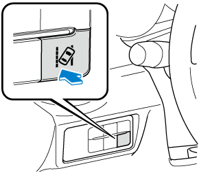 Drive the vehicle in the center of the driving lane while the LDWS OFF ...