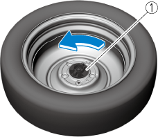 Spare tire hold-down bolt