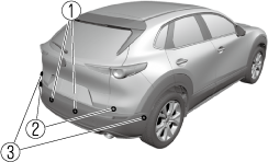 Rear ultrasonic sensor