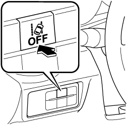 Drive the vehicle in the center of the driving lane while the LDWS OFF ...