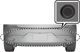 Rear/Rear Corner Ultrasonic Sensor