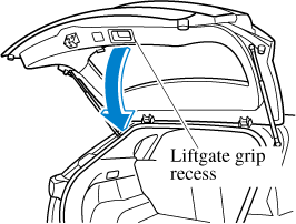 For the power liftgate operation, refer to Power Liftgate (Search)