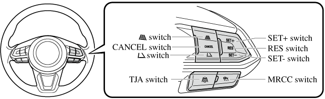 Press the TJA switch.