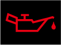 This warning light indicates low engine oil pressure.