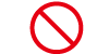 The symbol below in this manual means “Do not do this” or “Do not let ...