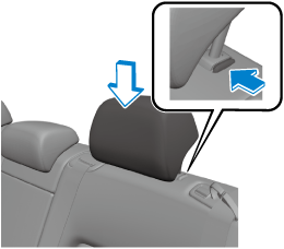 Rear center seat