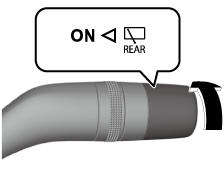 The wiper operates continuously.