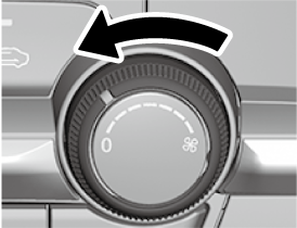 This dial allows variable fan speeds.