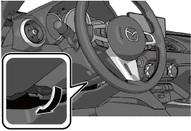 Adjust the steering wheel to the appropriate position.