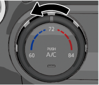 Fan control dial