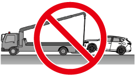 Do not tow with sling-type equipment. This could damage your vehicle ...