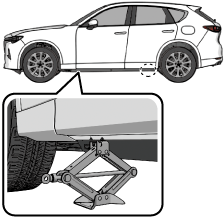 Continue raising the jack head gradually by rotating the screw with ...
