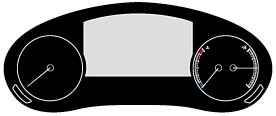 The multi-information display indicates the following information.