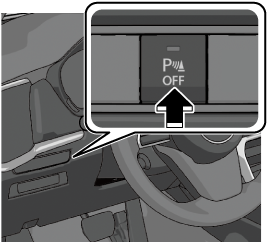 The parking sensors turn off and the parking sensor OFF switch ...